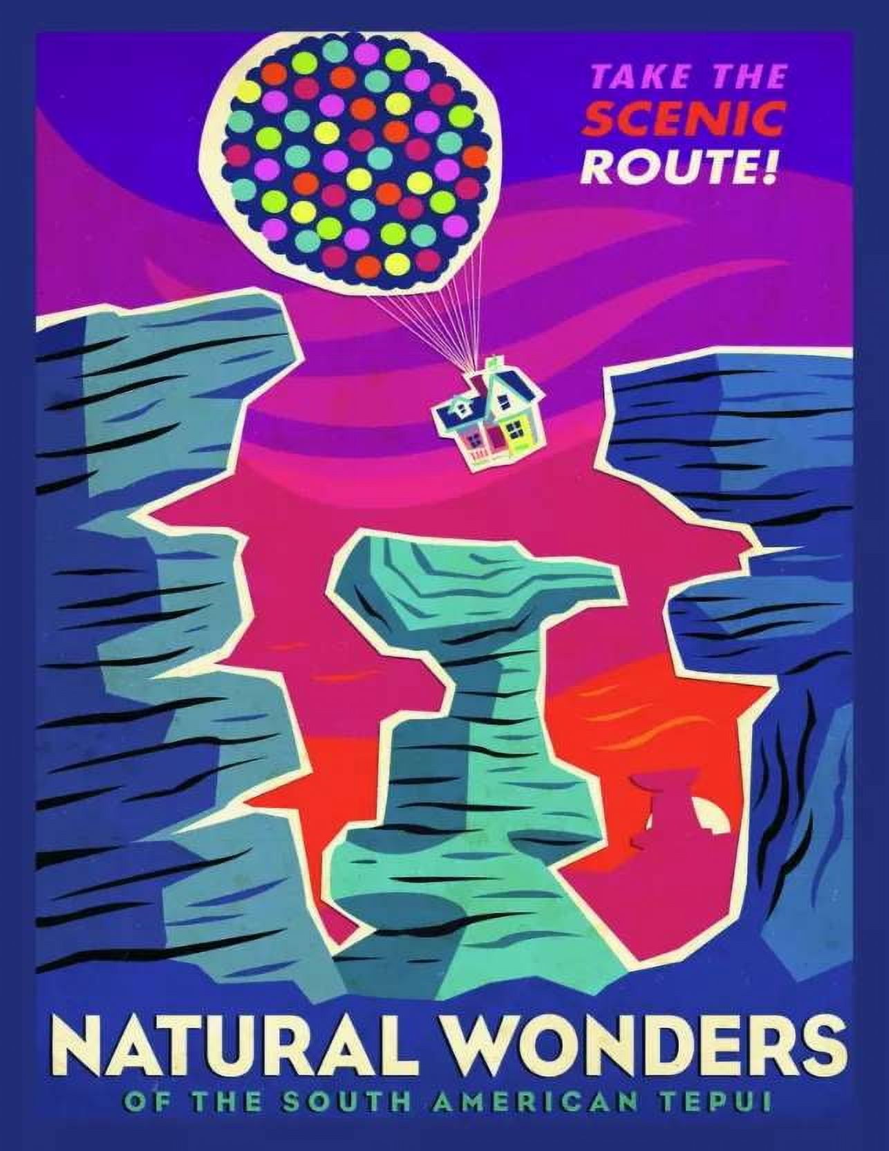 Decoration Poster.Home room art.Interior design.Air balloon travel ...