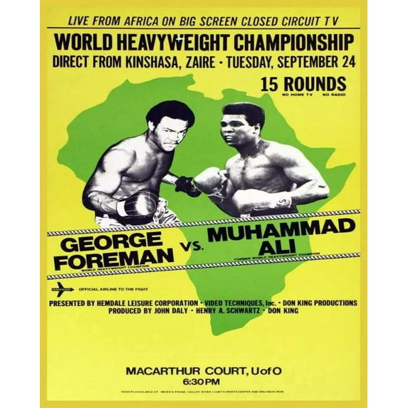 Decoration Poster.Home room art.Interior design.Boxing Fight Ali ...