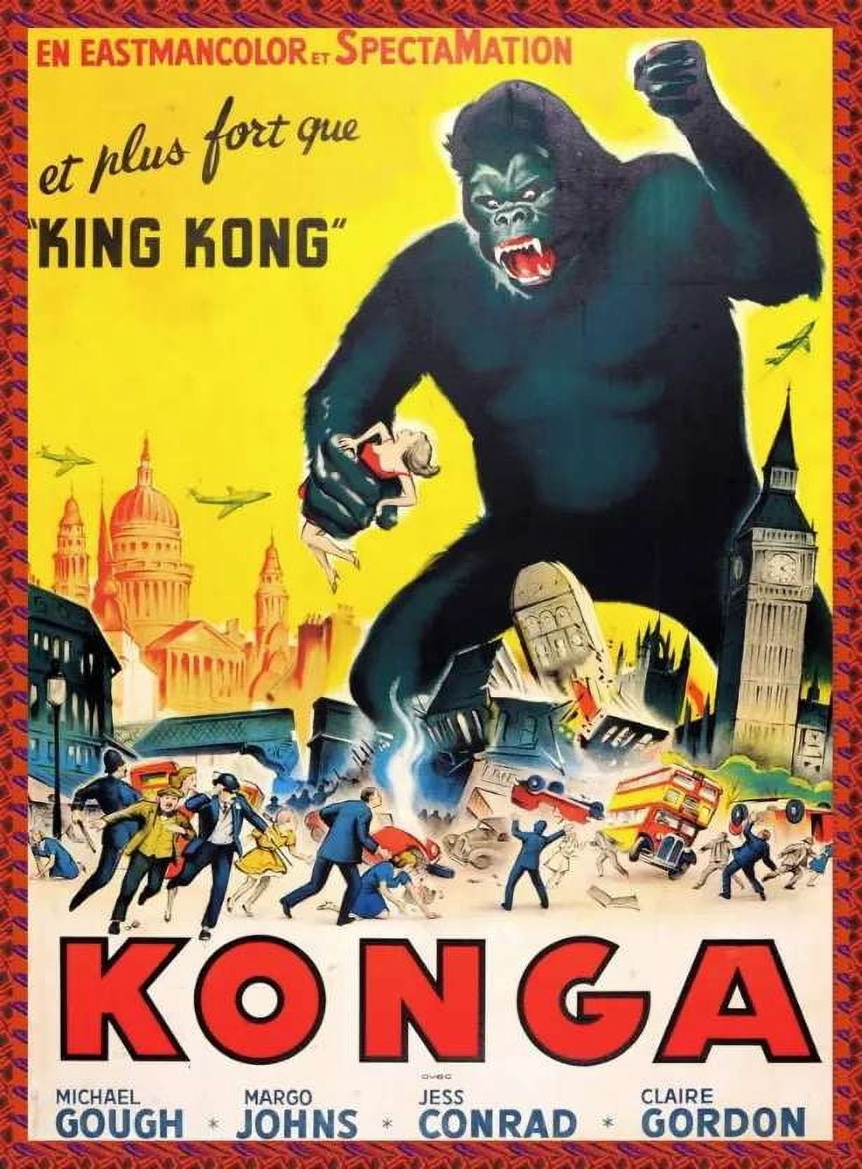 Decoration Poster.Home room art.Interior design.Conga.King Kong wife ...