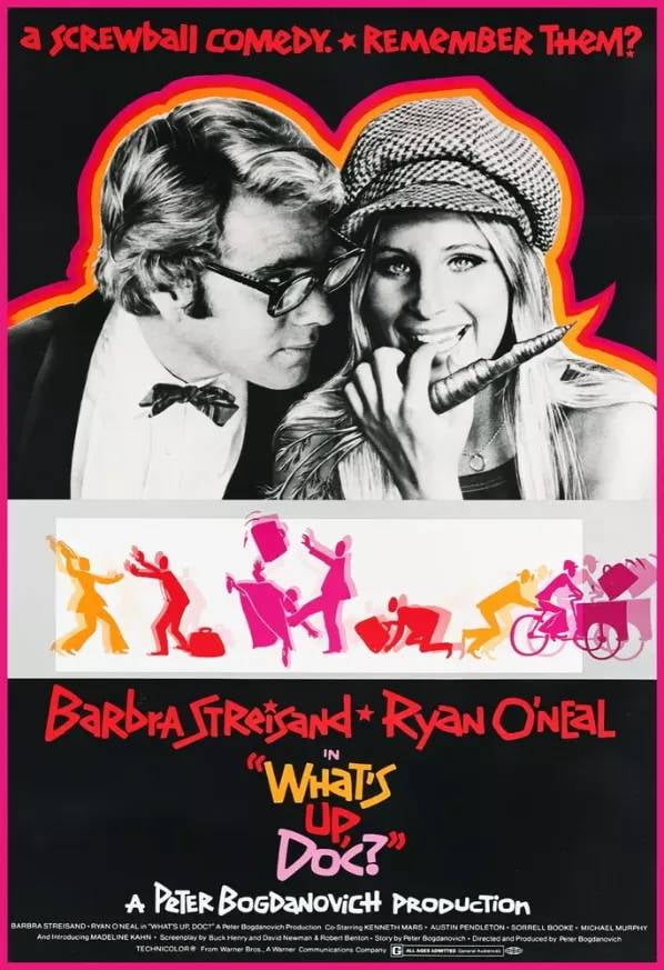 Decoration Poster.Home room art.Interior design.Straisand What up Doc ...