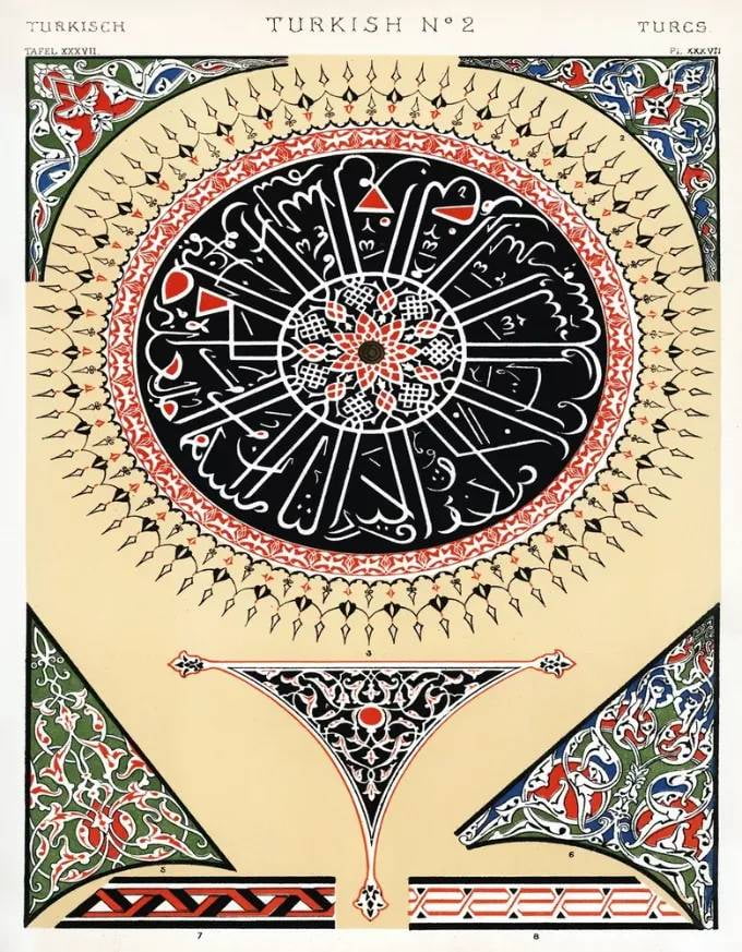 Decoration Poster.Home room art.Interior design.Turkish symbols.Turcs ...