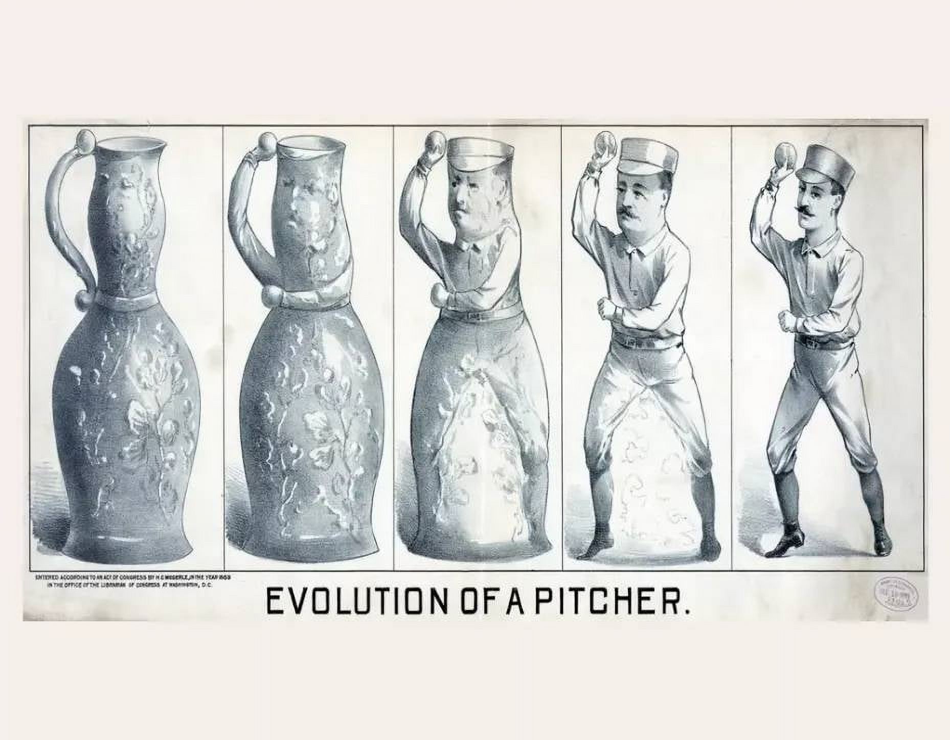 .Decoration Poster.Room Wall art.Home decor.Evolution of a Pitcher ...