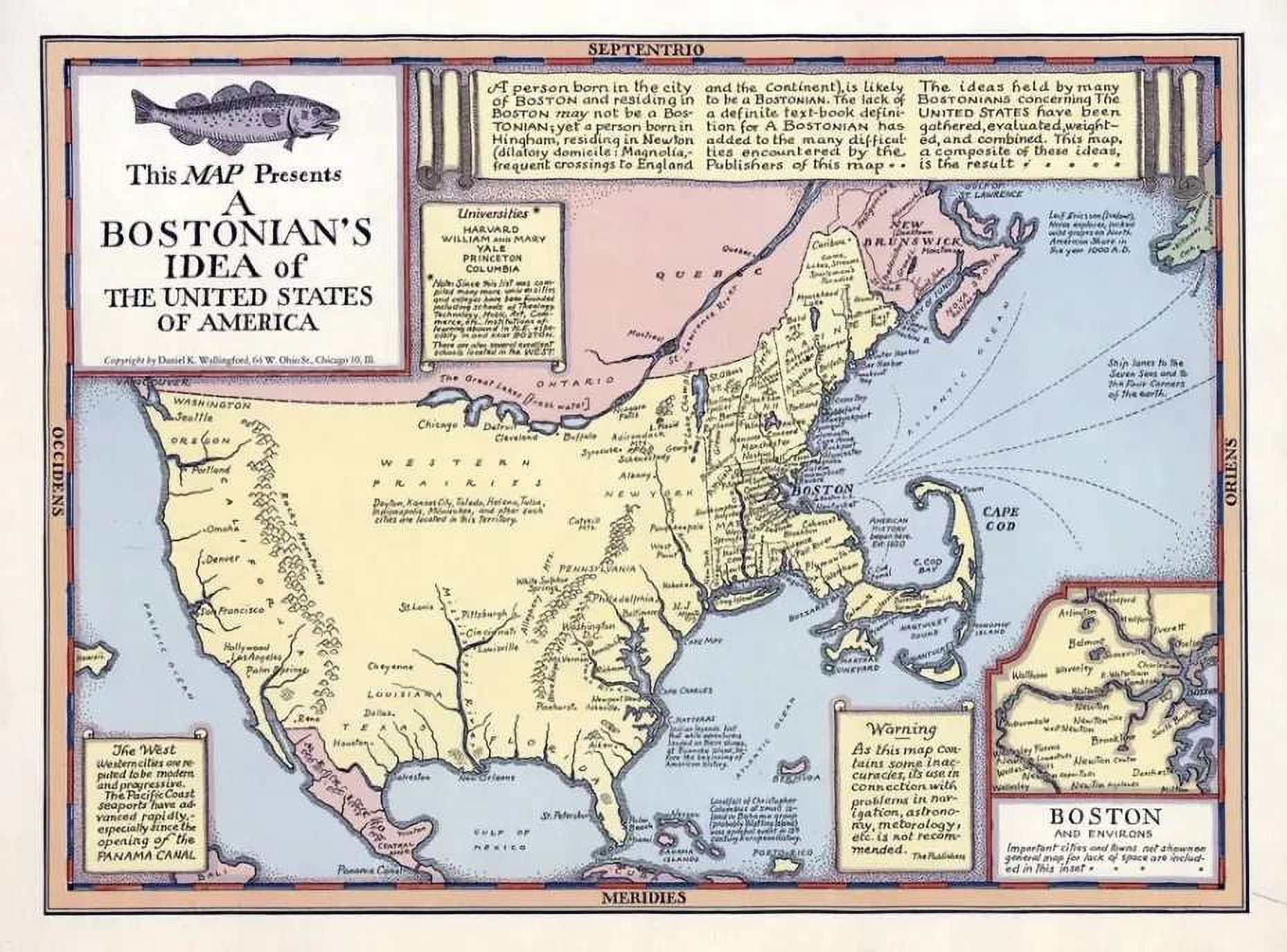 .Decoration Poster.Vintage Interior wall design.Bostonian idea of the U ...