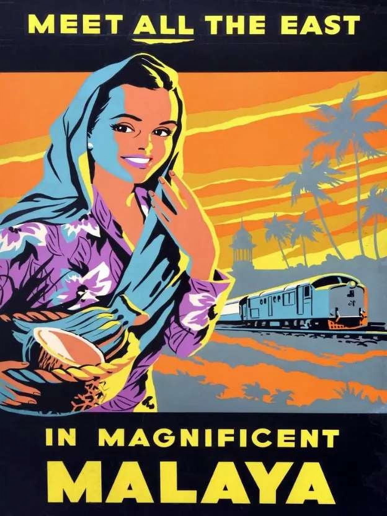 .Decoration Poster print.Room interior.Wall art.Magnificent Malaya ...