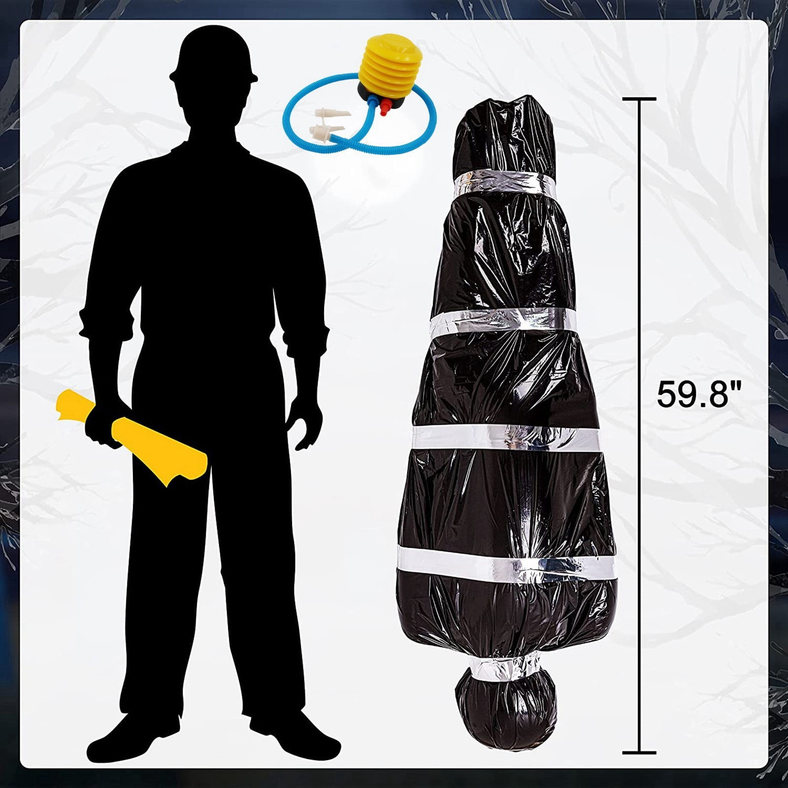 Decoration Props Pack Outdoor Props Decoration DIY Assembly Black With ...