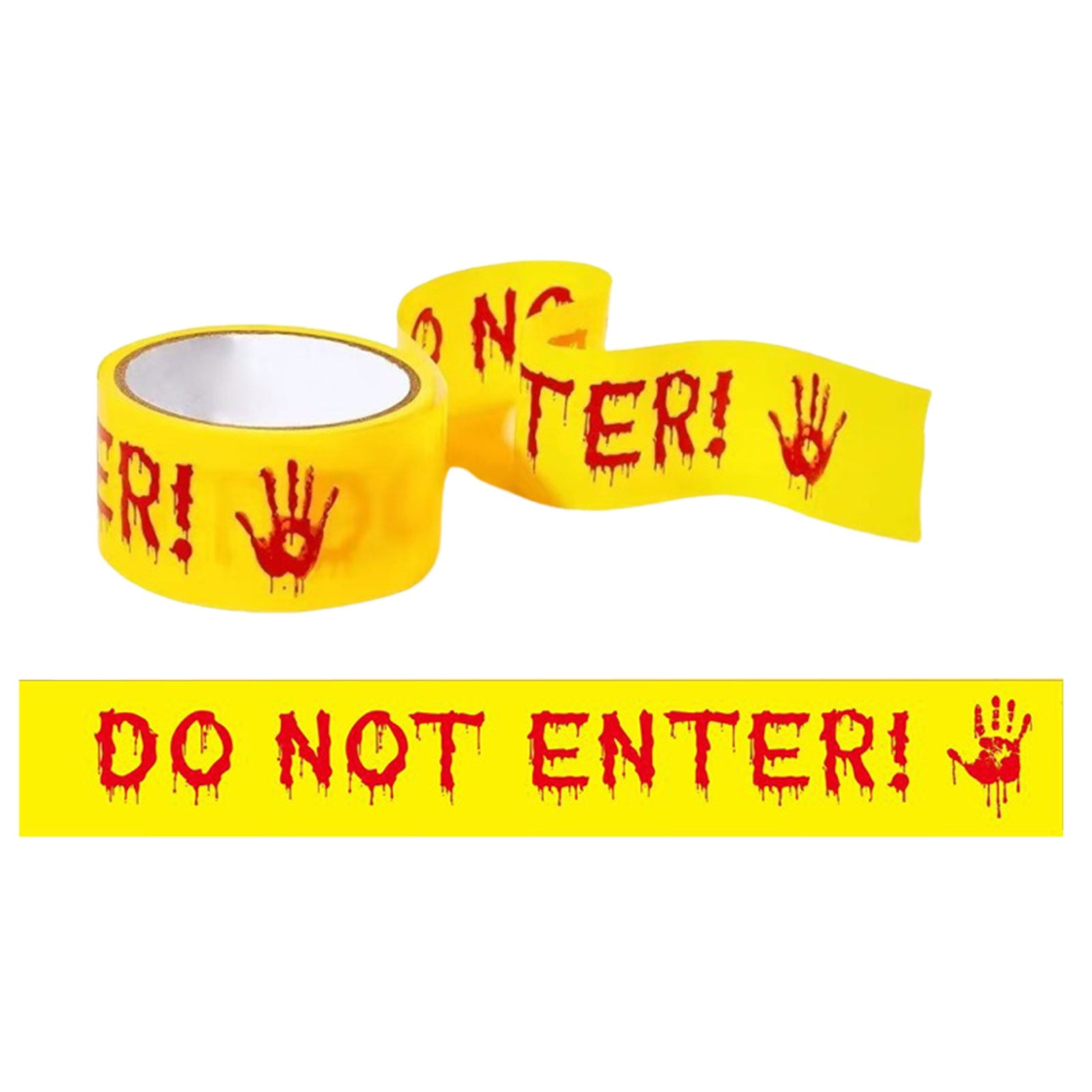 Decoration Scary Caution Tape 1.89inch X 984.25in Do Not Enter Yellow ...