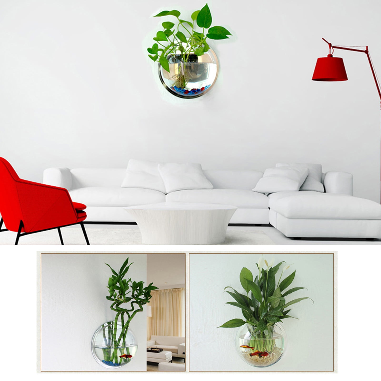 ,Decoration Wall Mount Dsfen Wall Mount Fish Tanks Flowerpot Flower ...