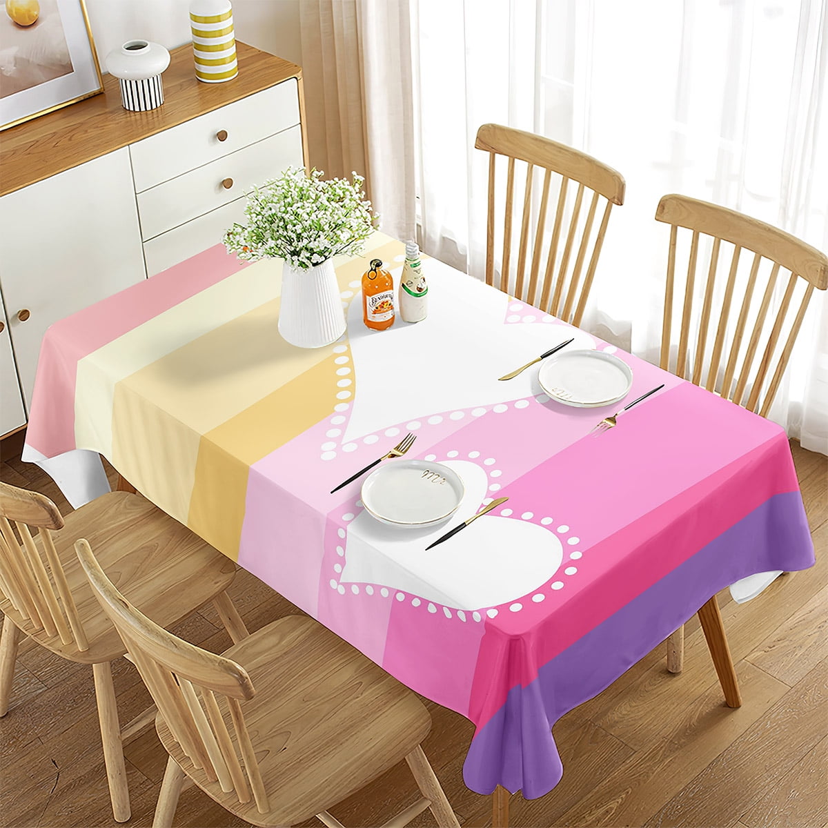 Decoration Wedding Outdoor Kitchen Banquette Room Dining Tablecloth ...