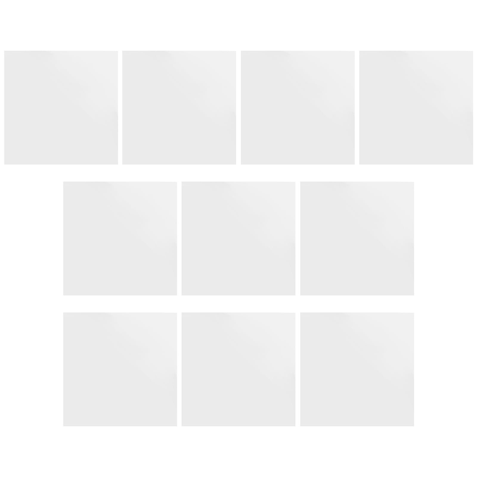 10 Sheets Mirror Stickers Self adhesive Mirror Decals Adhesive Mirror ...