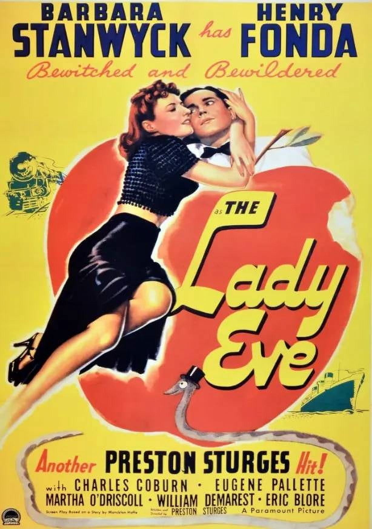 Decoration movie Poster.Home Room Interior design.Lady Eve film. 24 x ...