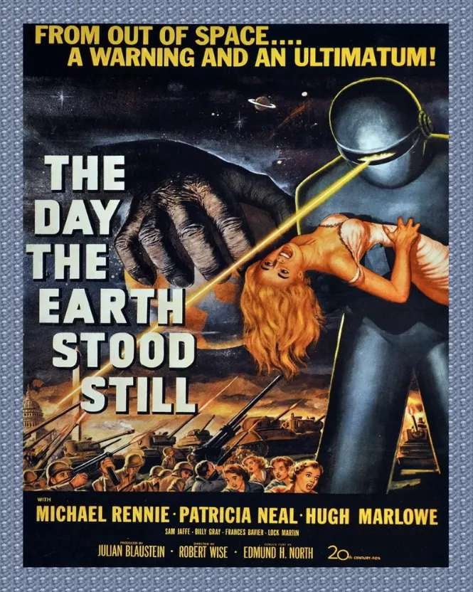 .Decoration movie Poster.Home Room wall art design.The Day Earth stood ...