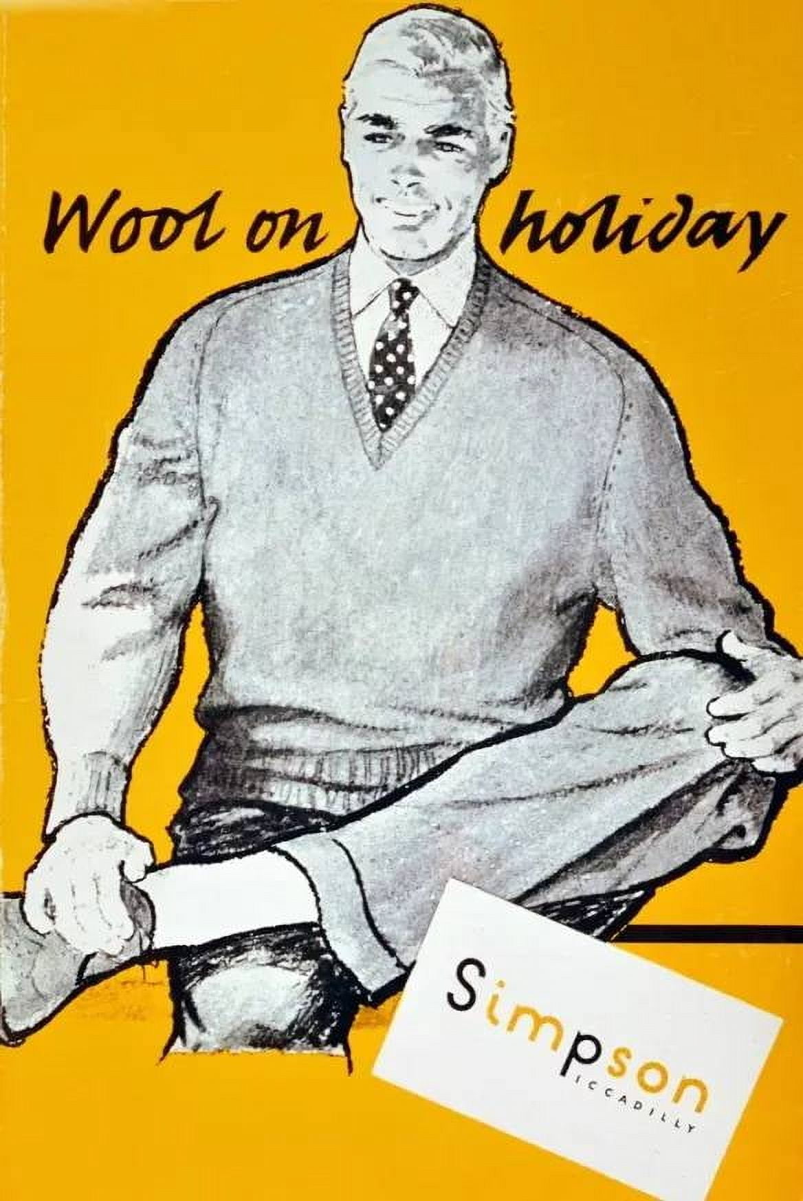 Decoration poster.Interior design Art.Retro fashion Wool Simpson. 16 x ...