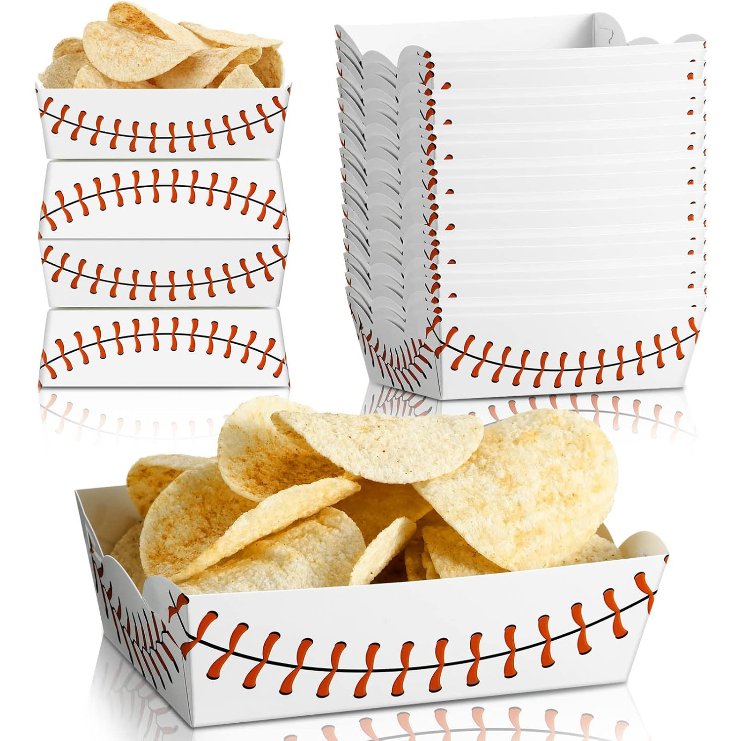 Decorations Disposable Paper Food Serving Tray Boats Tray for ...