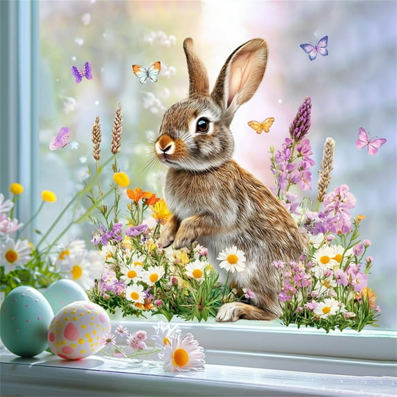 Decorations, Flower Decorations, Cartoon Easter 3D Flower Window ...