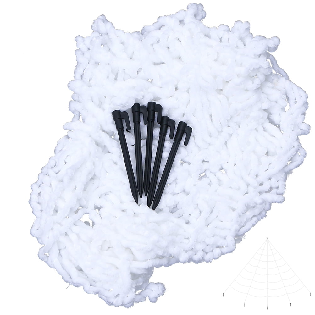 Decorations Triangular Spider Web Halloween Lifelike Decoration 500CM ...