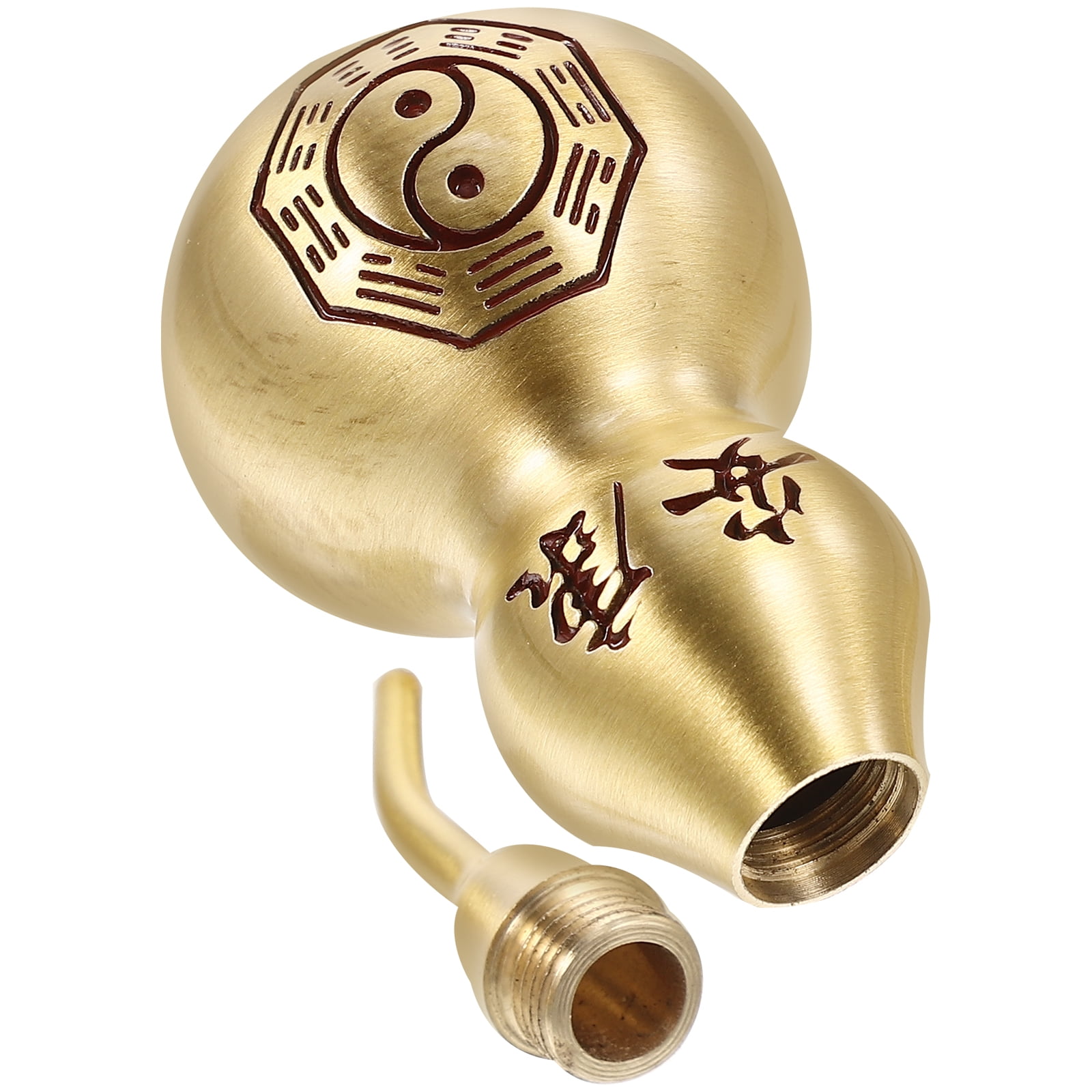 Decorations Weird Copper Gourd Ornaments Chic Gourd Design Office 9x4cm ...