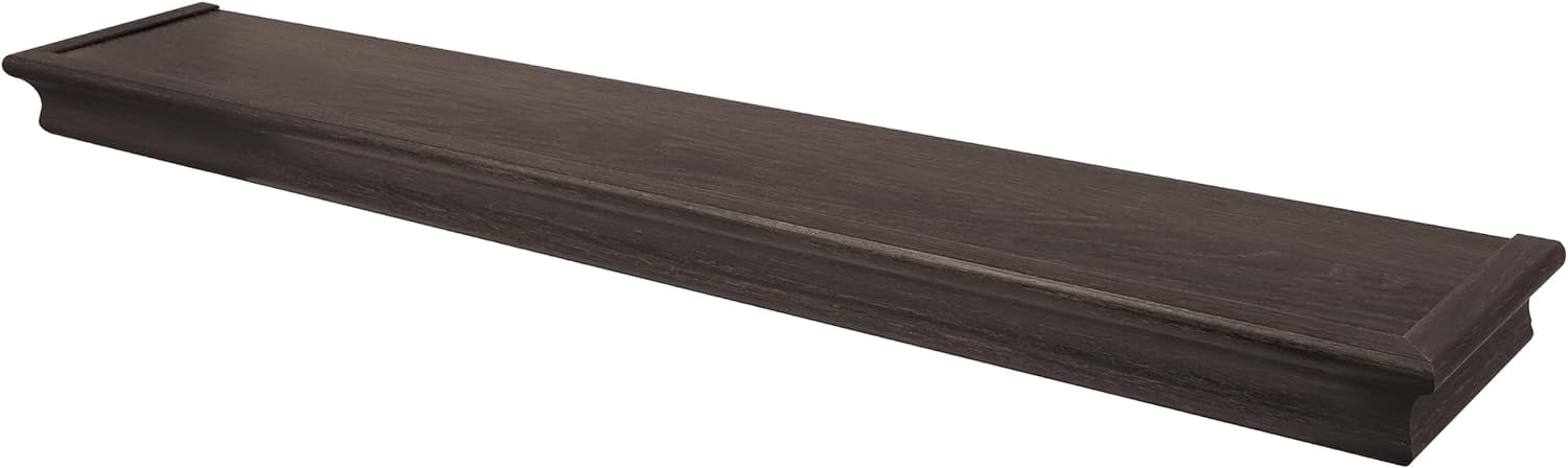 Decorative 36" Floating Shelf Holds up to 25lbs, Easy Tool-Free Dry ...