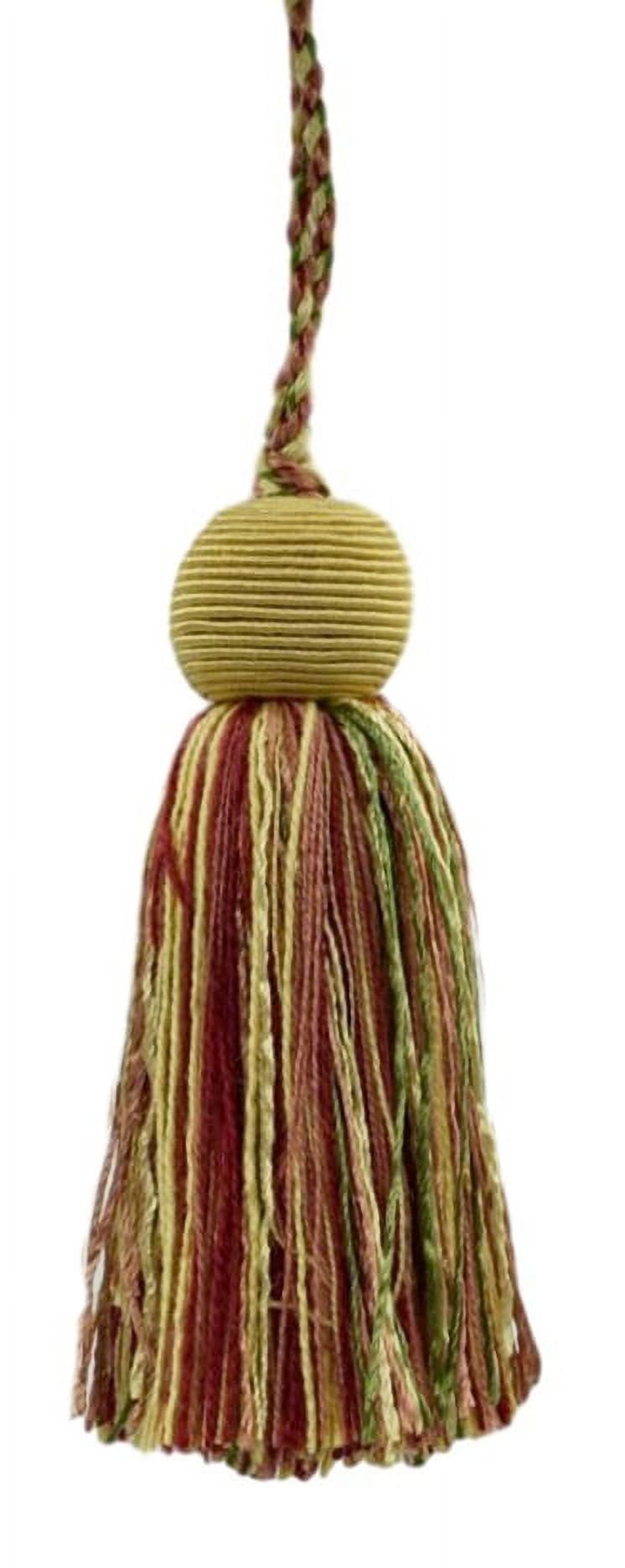 Decorative 4" (10cm) Key Tassel, 3 1/2" (8.5cm) Loop # VTS,, Carnation ...