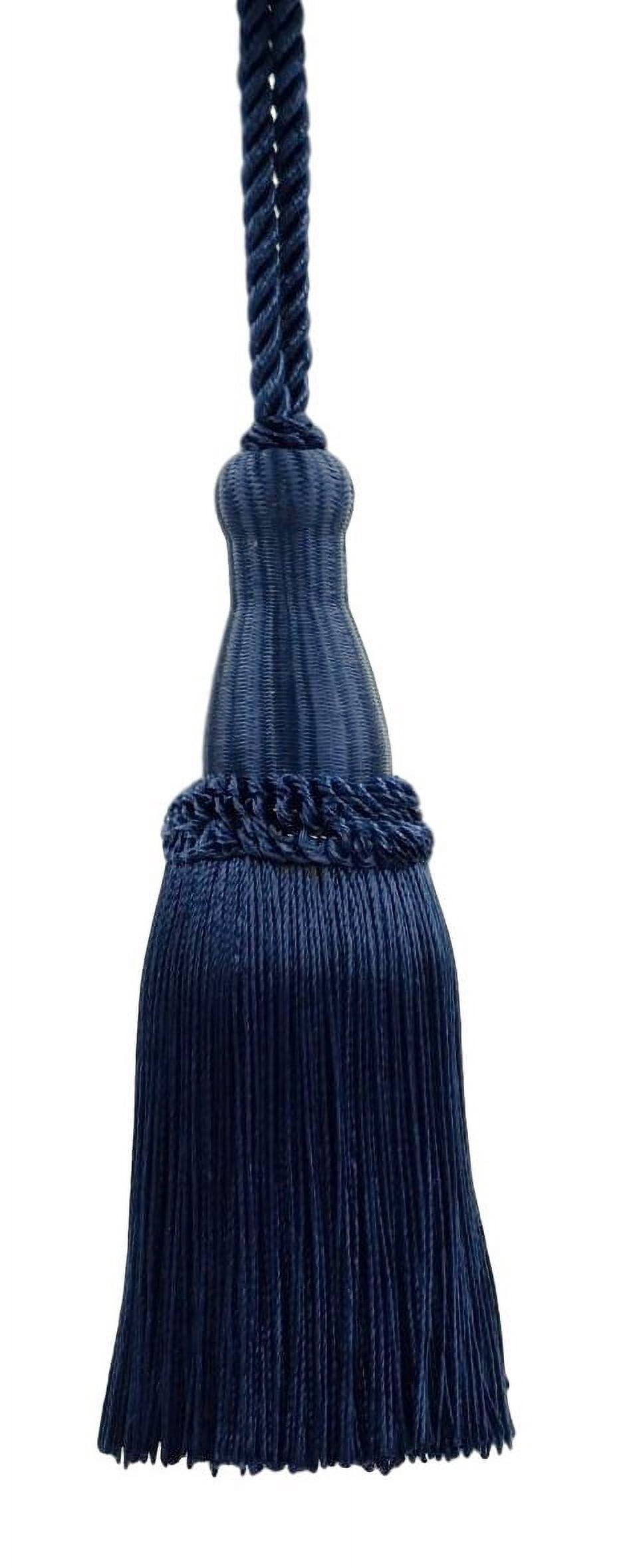 Decorative 5 1/2" (14cm) Key Tassel, 5 1/2" (14cm) Loop # KTC055,, Dark ...
