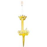 Gold Glitter Letter L - Luxury Cake Topper Candle for Birthdays ...