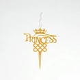 Decorative Acrylic Cake Topper Candle LETTER 'Princess' - Walmart.com
