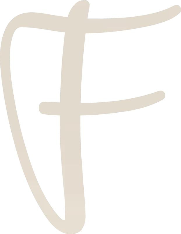 Decorative Acrylic Letter, Custom Blank F Script, 10'' Tall White ...