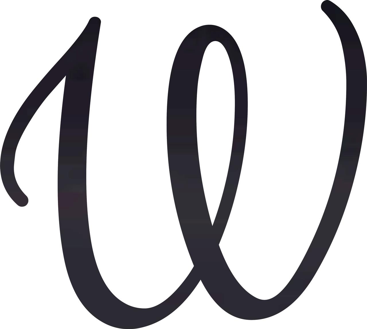 Decorative Acrylic Letter, Custom Blank W Script, 10'' Tall Transparent ...