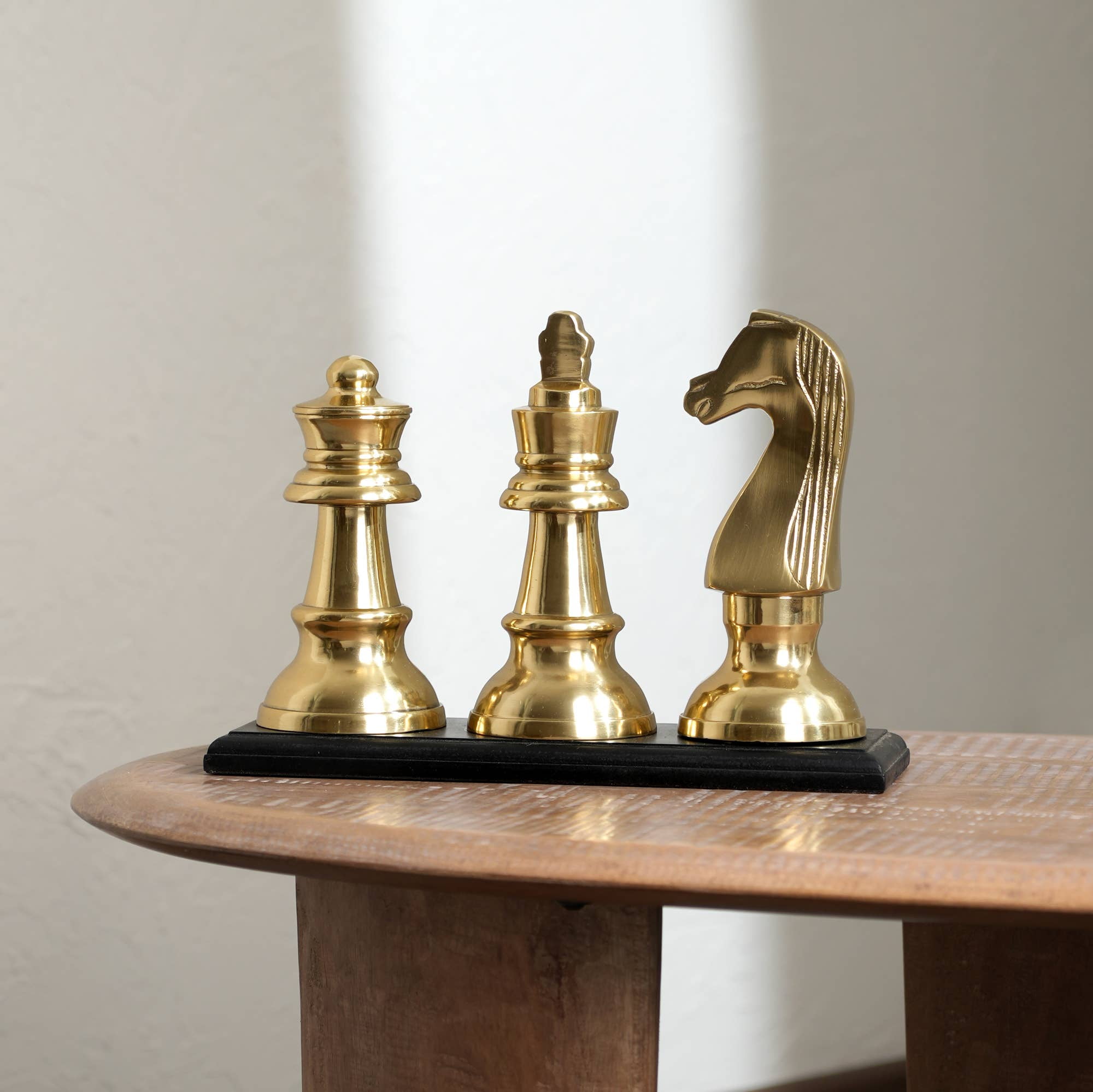 Decorative Aluminum Chess Piece on Base-Gold - Walmart.com