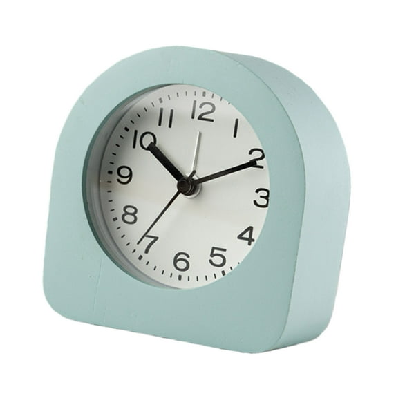 Decorative Analog Clock Night Light Soft Glowing Quiet Snoozes Bedroom ...