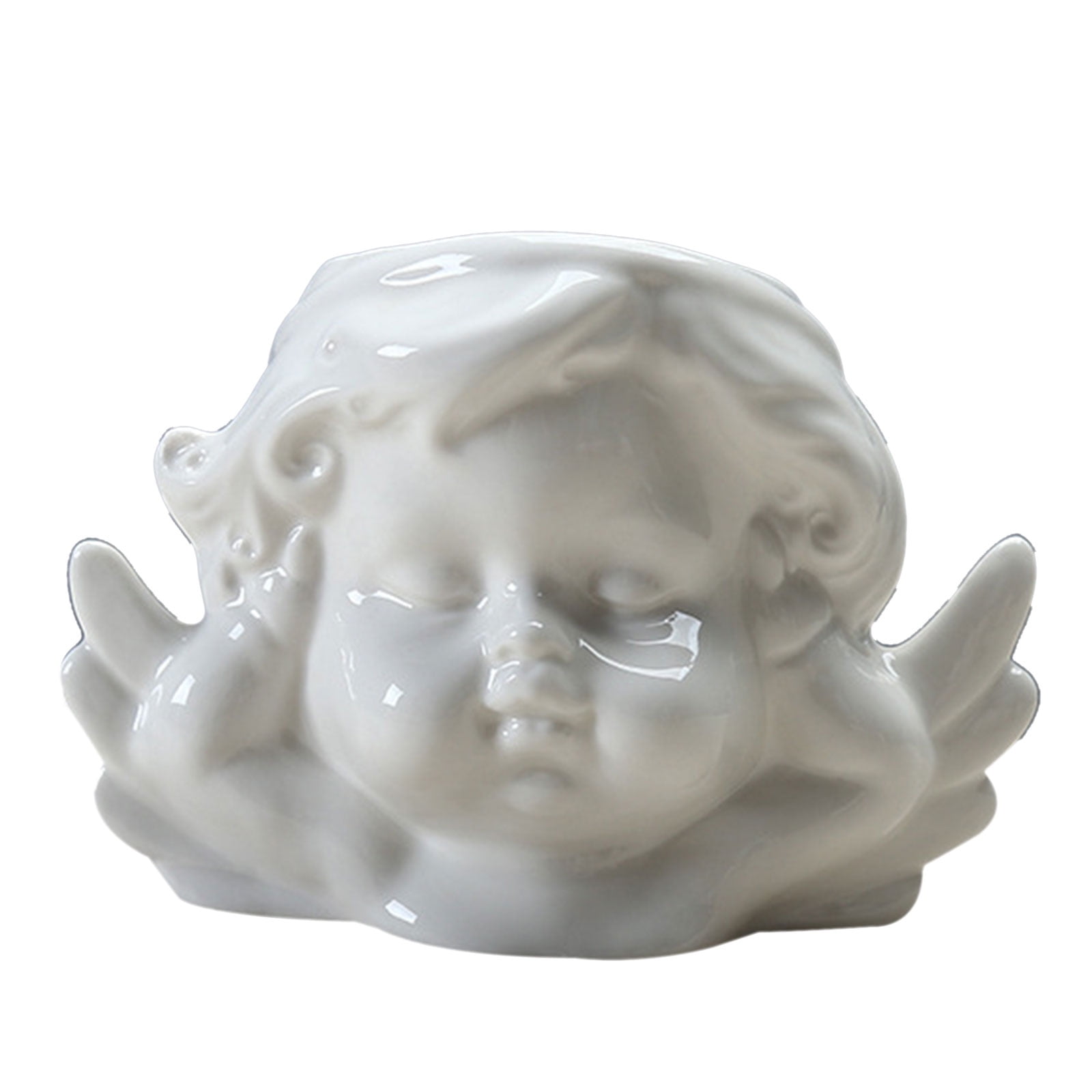 Decorative Angel Statue Flower Pot Reception Room Garden Yard Plant Pot ...