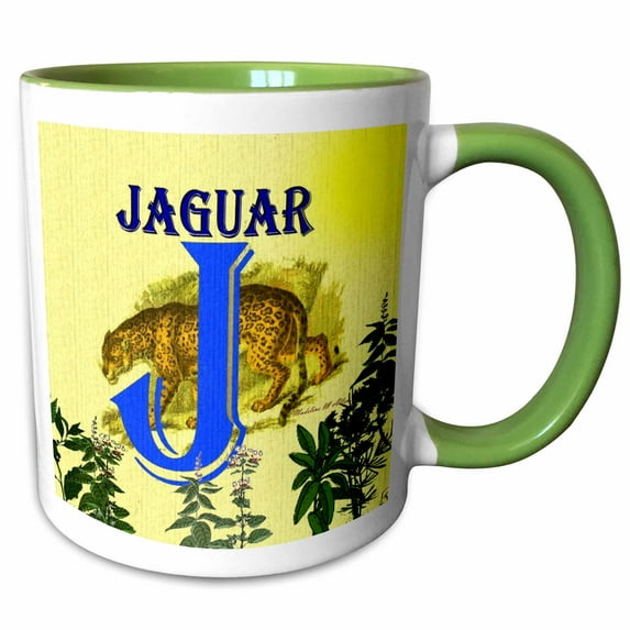 3drose, Decorative Animal Alphabet Art for Children - J Is for Jaguar ...