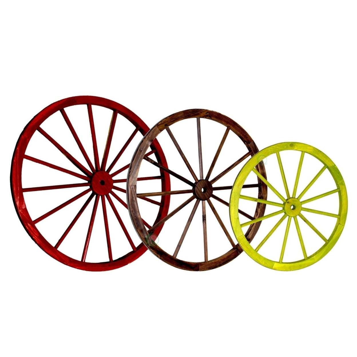 Decorative Antique Red Wagon Garden Wheel - 42 - Walmart.com