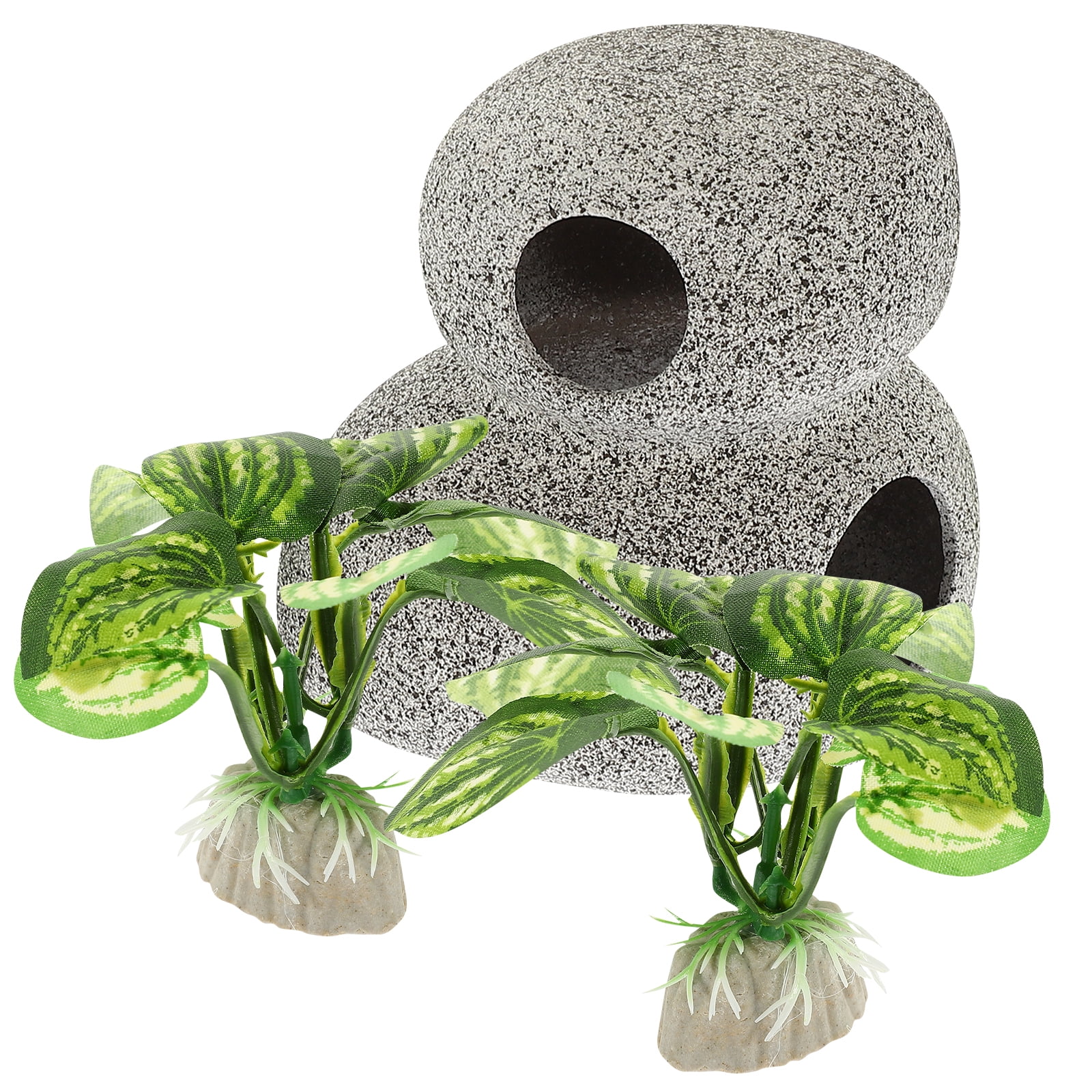 Decorative Aquarium Cave Fish Hides Cave Fish Tank Plant Hideout 9X9CM ...