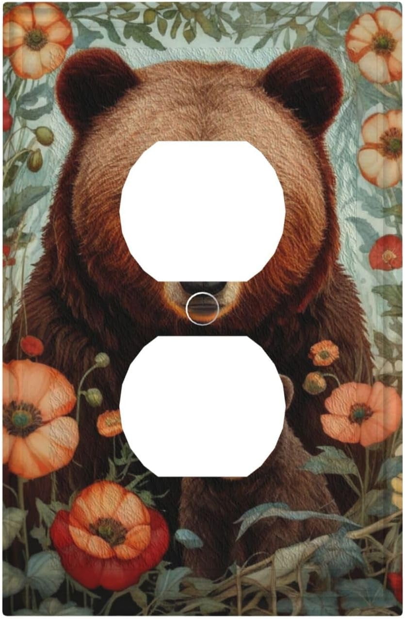 Decorative Art Light Switch Covers Morris Leaves 2 Gang Dual Rocker ...