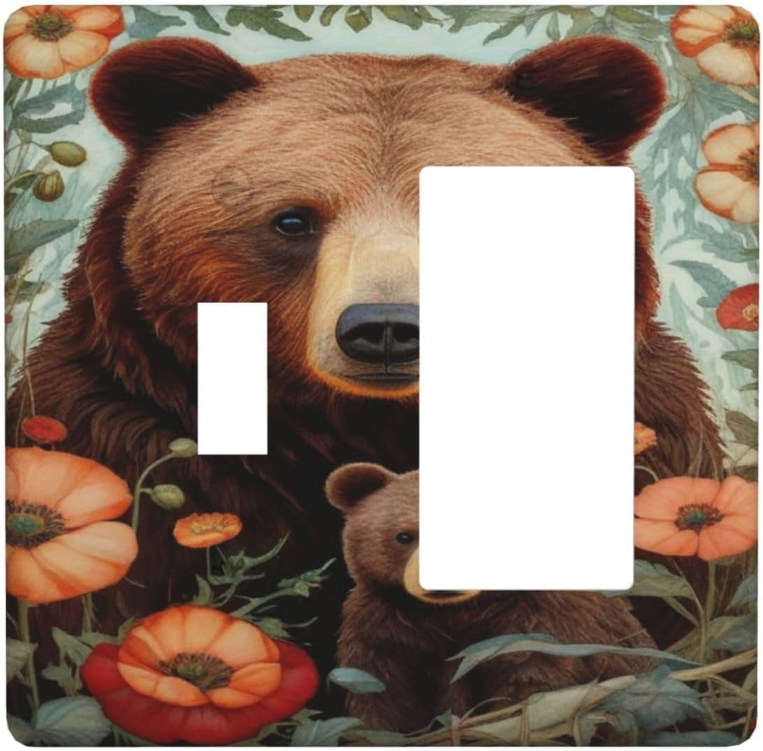 Decorative Art Light Switch Covers Morris Leaves 2 Gang Dual Rocker ...