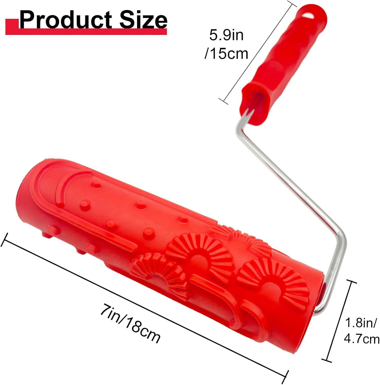 Decorative Art Texture Roller 7 Inch Diy House Patterned Paint Roller ...