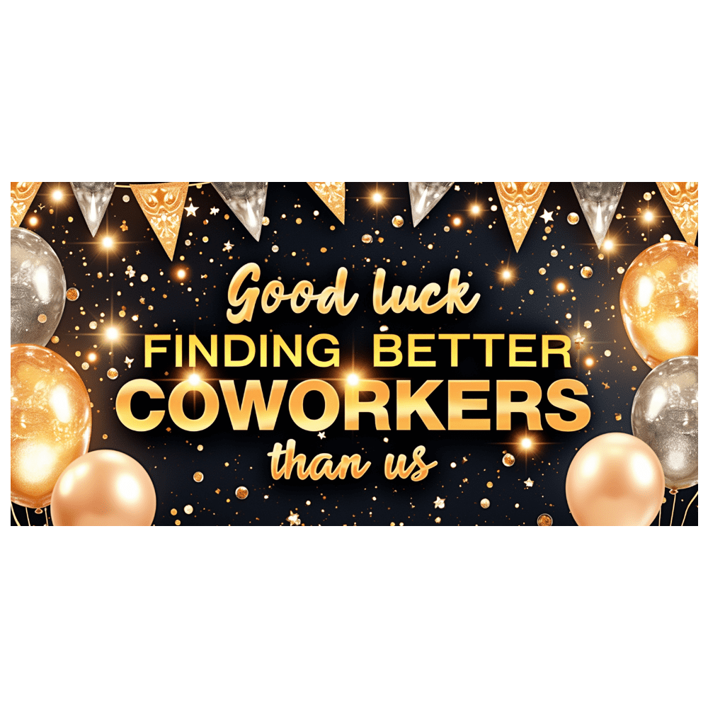 Decorative Banner Farewell Celebration Festive Design Golden Theme ...