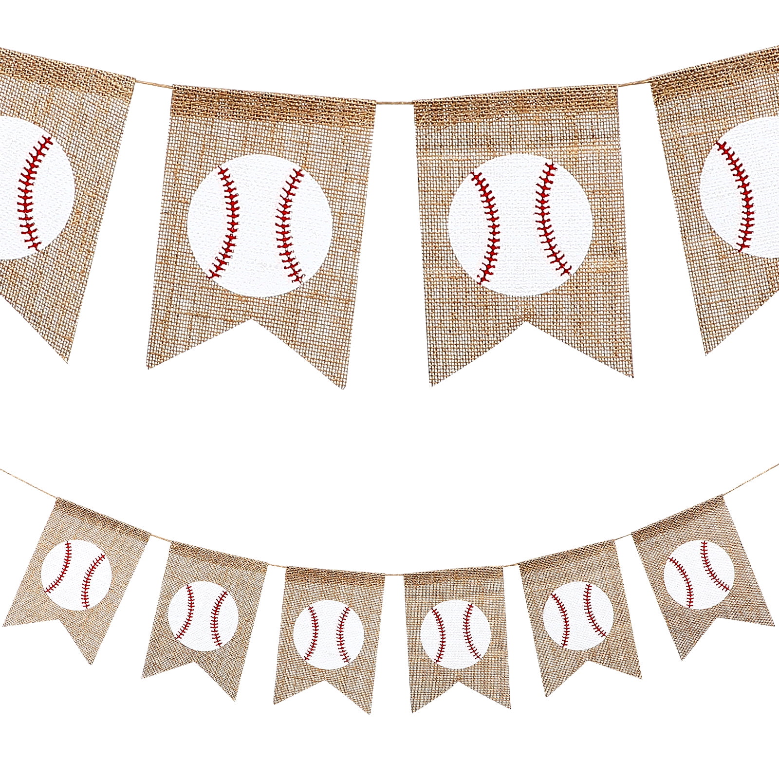 Decorative Banners Baseball Sports Party Supplies Triangle Bunting ...