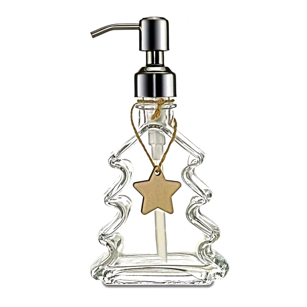 Decorative Bathroom Soap Dispense Clear Shampoo Conditioner Lotion Container - Walmart.com