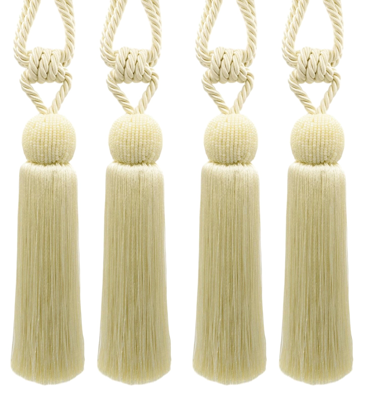 DECOPRO Decorative Beaded Curtain Tassel Tieback Elaborately ...