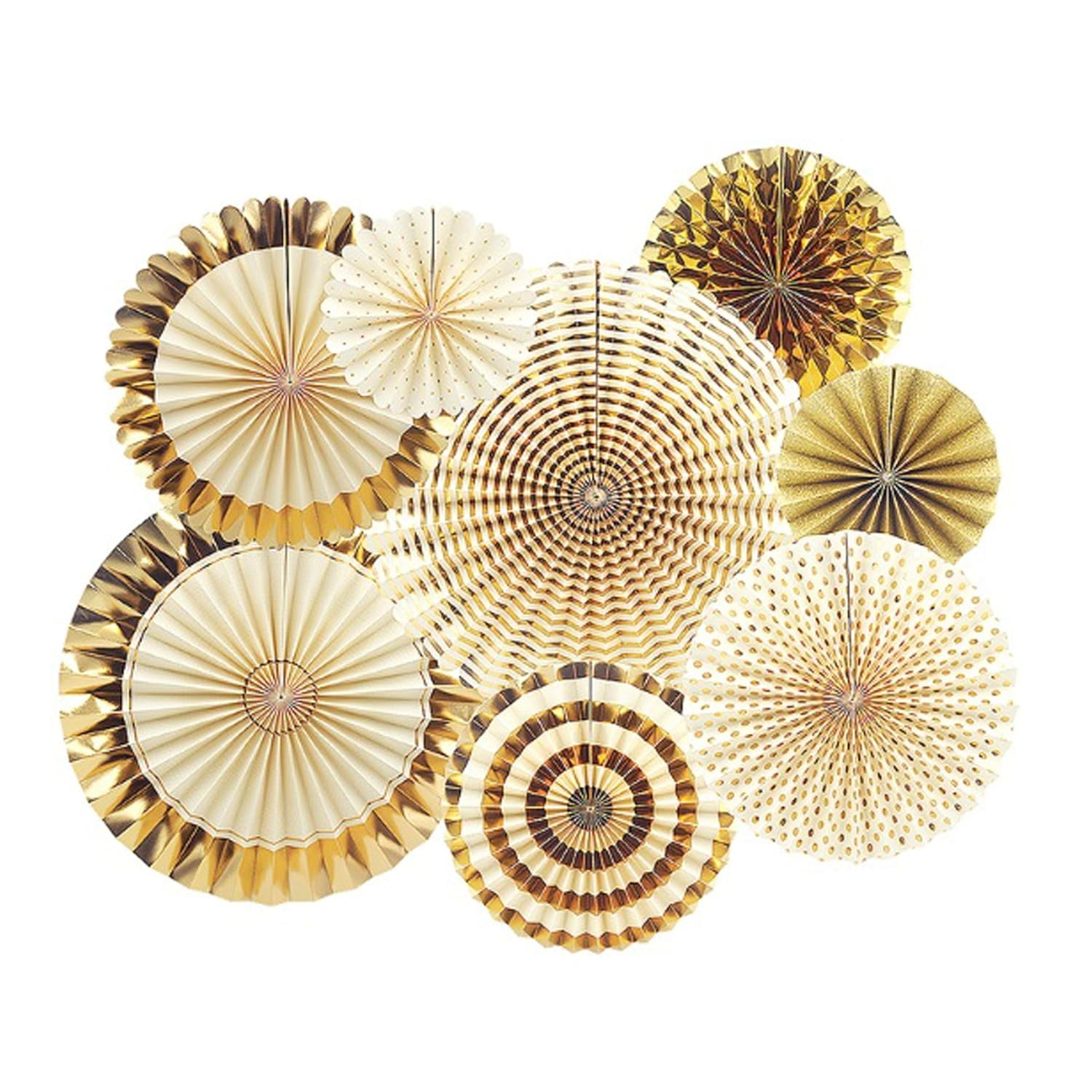 Decorative Beautiful Paper Fans For Birthday Party Decoration - Pack Of ...