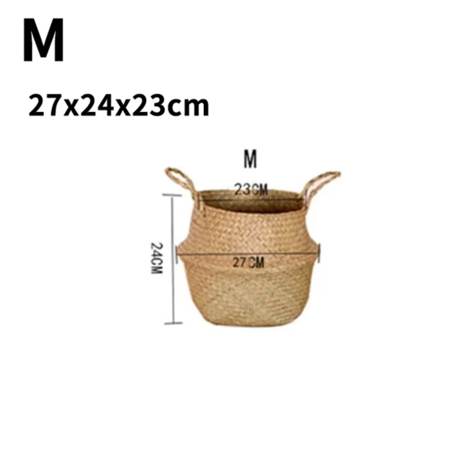 Decorative Beautiful Seaweed Wicker Hanging Flower Pot Rattan Basket ...