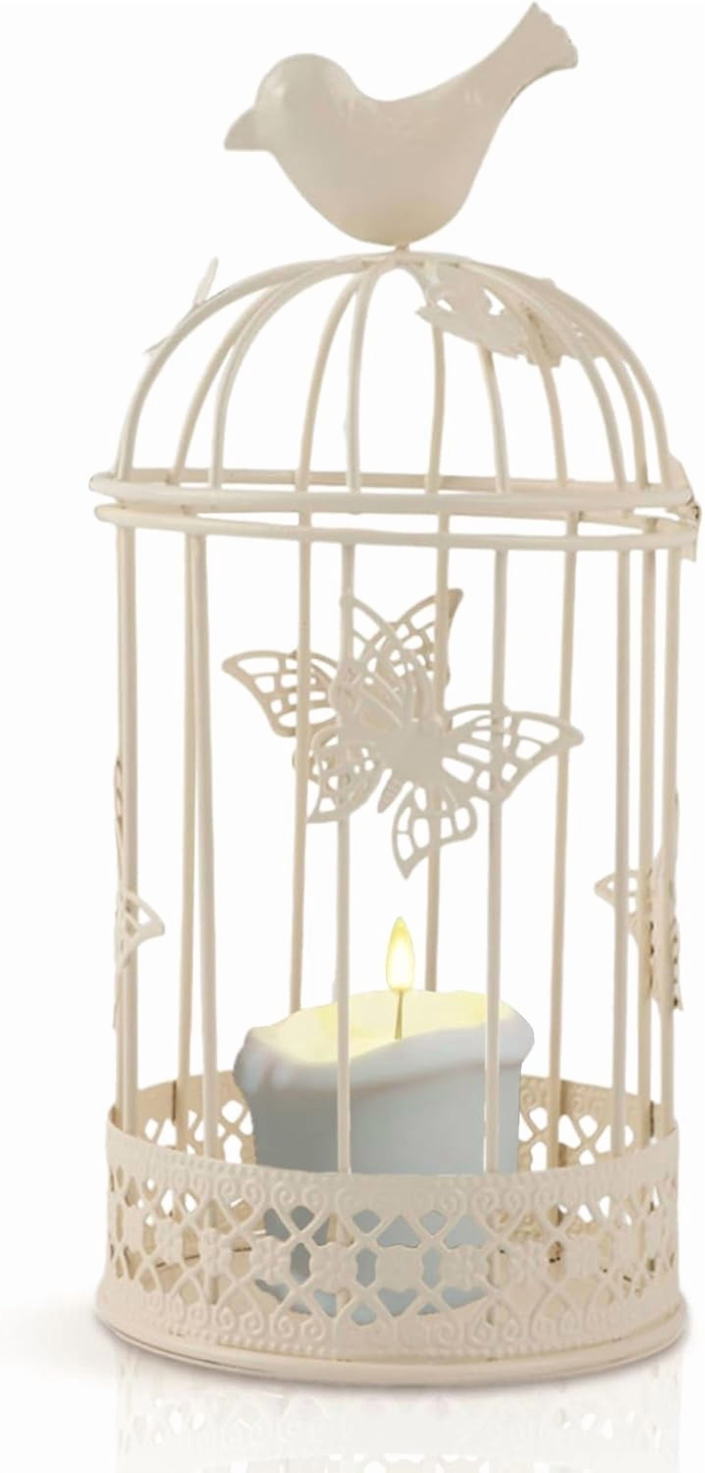 Decorative Bird Cage, Vintage Bird Cage Candle Holder Small Birdcage ...
