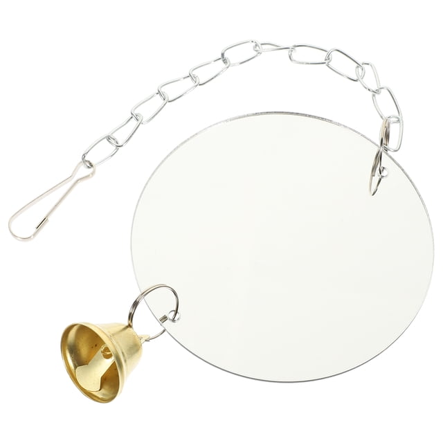 Decorative Bird Mirror Bird Cage Mirror Hanging Parrot Toy Parakeet ...