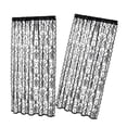 Decorative Black Lace Panel Curtains Soft Light French Styles Easy ...