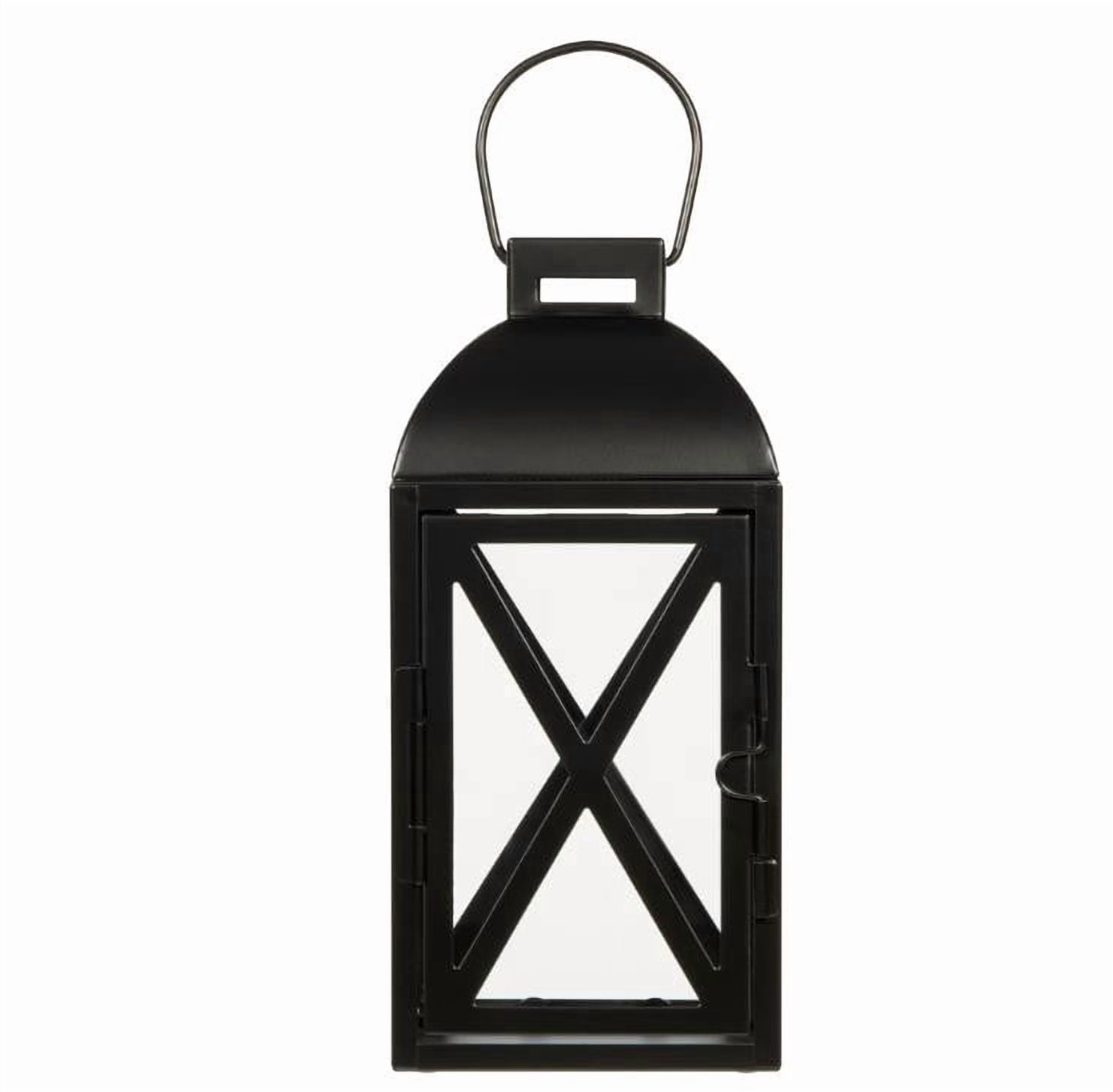 Decorative Black Metal Pillars Candleholder Lanterns - Walmart.com