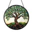Decorative Bonsai Tree Stained Glass Style Suncatcher – Window Decor ...