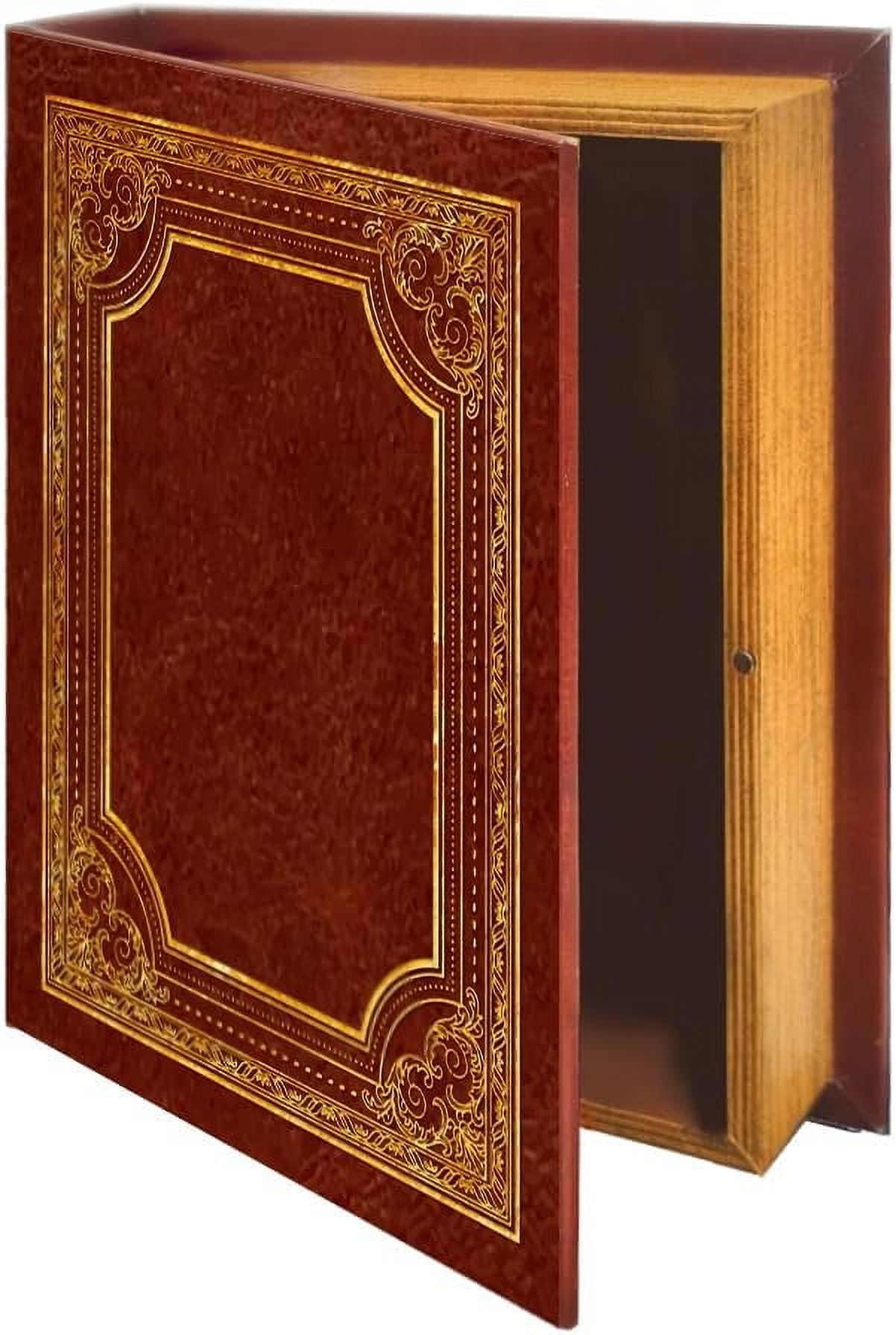 Decorative Book Box Vintage Storage Book Box Brown Fake Books Boxes ...