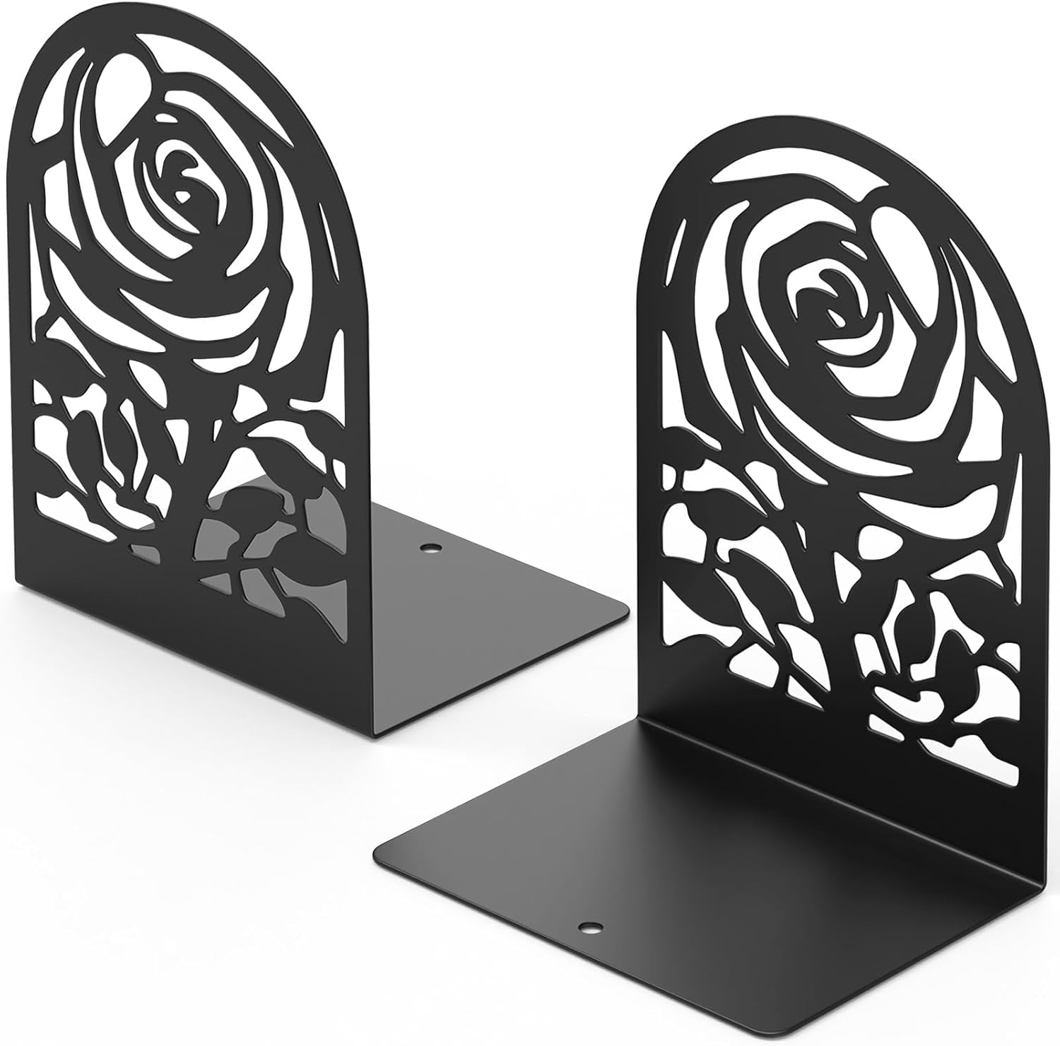 Decorative Book Ends, Heavy Duty Bookends for Shelves, Metal Bookend ...