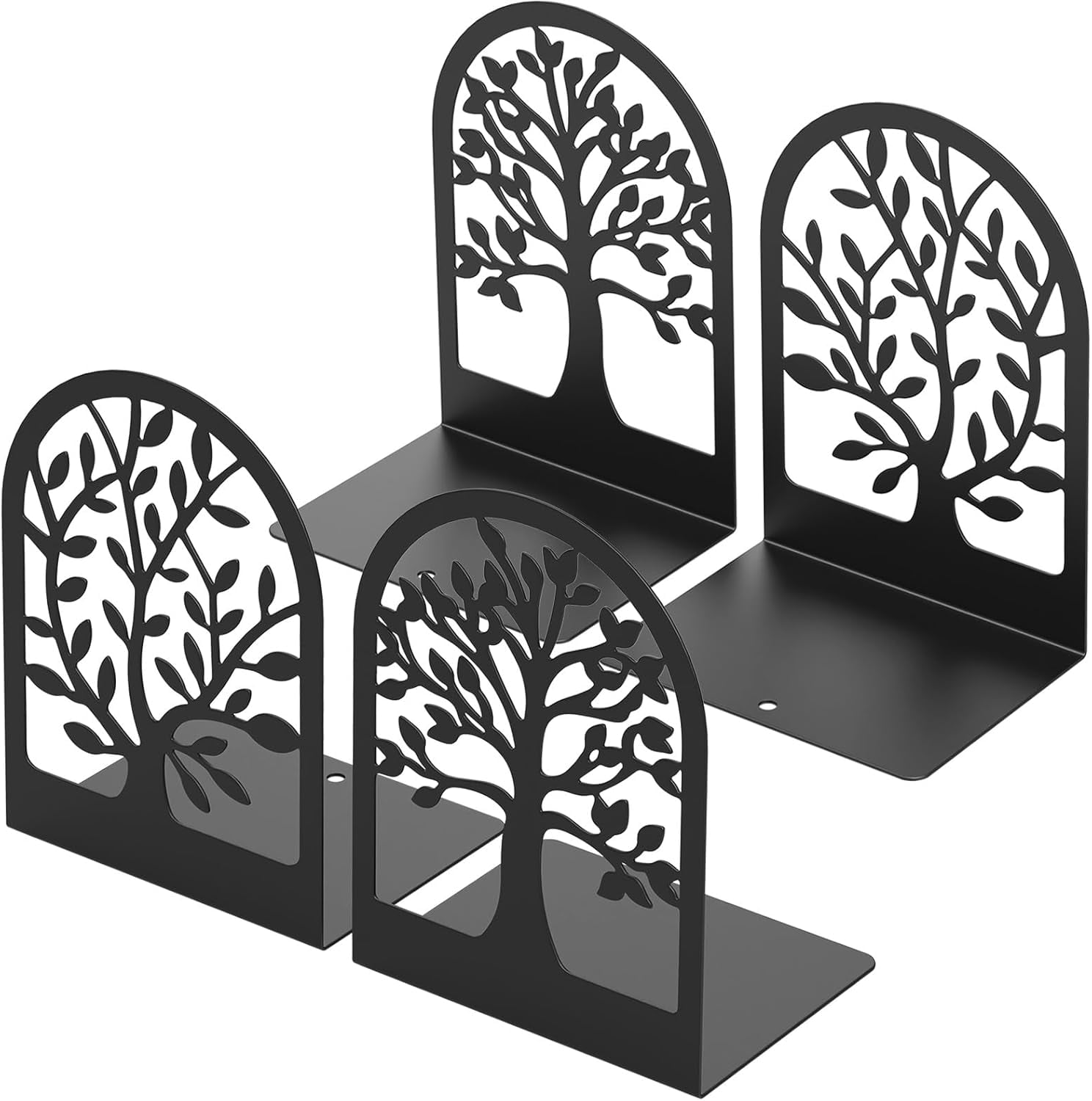 Decorative Book Ends, Heavy Duty Bookends for Shelves, Metal Bookend ...